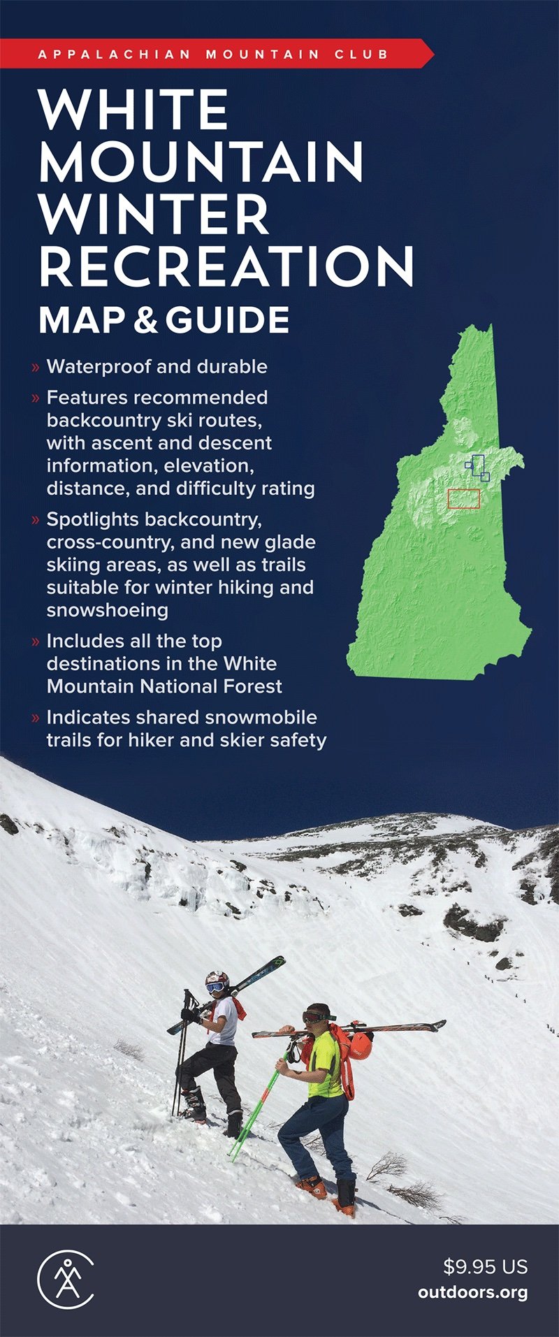 White Mountain Winter Recreation Map & Guide - Appalachian Mountain ...